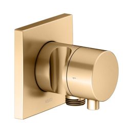 KEUCO IXMO Fertigmontageset 59557251202 Unterputz-2-Wege-Ab-/Umstellventil, Brausehalter, eckig, messing geb&uuml;rstet