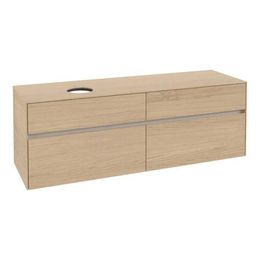 Villeroy & Boch Villeroy und Boch Collaro Waschtischunterschrank C05000VJ 160 x 54,8 x 50 cm, Waschtisch links, Nordic Oak