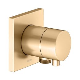 KEUCO IXMO Fertigmontageset 59541251102 Unterputz-Absperrventil, eckig, Schlauchanschluss, f&uuml;r 1 Verbraucher, messing geb&uuml;rstet