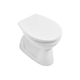 Villeroy & Boch Villeroy und Boch O.novo Stand-Tiefspül-WC 7618R101 36x55cm, spülrandlos, Abgang senkrecht, weiß