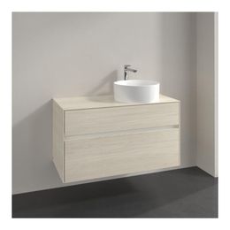 Villeroy & Boch Villeroy und Boch Collaro Waschtischunterschrank C04000AA 100x54,8x50cm, Waschtisch rechts, white oak