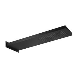 Herzbach Deep Black Kopfbrause 23.661700.1.12 schwarz matt, 537x165mm, zur Wandmontage