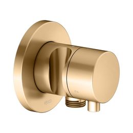 KEUCO IXMO Fertigmontageset 59548251201 Unterputz-3-Wege-Umstellventil, rund, Schlauchanschluss/Brausehalter, messing geb&uuml;rstet