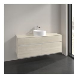 Villeroy & Boch Villeroy und Boch Collaro Waschtischunterschrank C04500AA 140x54,8x50cm, Waschtisch mittig, white oak