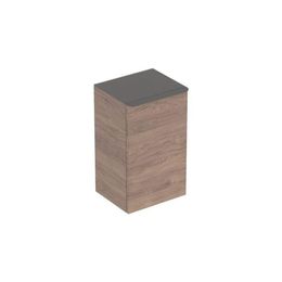 Geberit Smyle Square Seitenschrank 500359JR1 rechts, 36x60x32,6cm, Holzstruktur Nussbaum hickory, 1 T&uuml;r