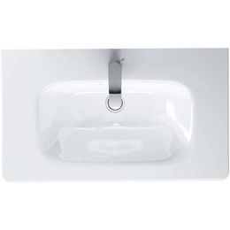 Duravit DuraStyle Compact Waschtisch 2337780000 78,5 x 40 cm, wei&szlig;, 1 Hahnloch, mit &Uuml;berlauf