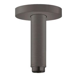 Hansgrohe S Deckenanschluss 27393340 100mm, brushed black, DN 15, runde Rosette