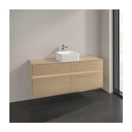 Villeroy & Boch Villeroy und Boch Collaro Waschtischunterschrank C04500VJ 140 x 54,8 x 50 cm, Waschtisch mittig, Nordic Oak
