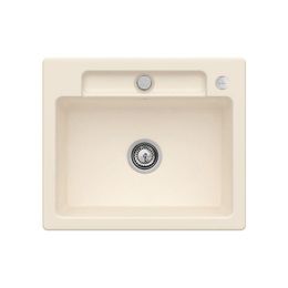 Villeroy & Boch Villeroy und Boch Siluet Flächenbündige Spüle 33462FFU mit Ablaufgarnitur und Exzenterbetätigung, Ivory