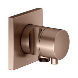 KEUCO IXMO Fertigmontageset 59556291202 Unterputz-2-Wege-Umstellventil, eckig, Schlauchanschluss/Brausehalter, rotgold geb&uuml;rstet