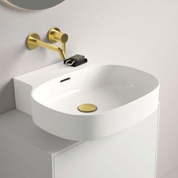Ideal Standard Linda-X Waschtisch T498201 ohne Hahnloch, mit &Uuml;berlauf, geschliffen, 500 x 480 x 135 mm, wei&szlig;