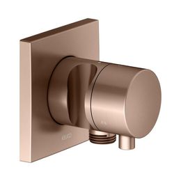 KEUCO IXMO Fertigmontageset 59548291202 Unterputz-3-Wege-Umstellventil, eckig, Schlauchanschluss/Brausehalter, rotgold geb&uuml;rstet