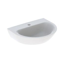 Geberit Renova Handwaschbecken 500498018 50 x 40 cm, weiß/KeraTect, mit Hahnloch, ohne Überlauf
