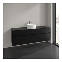 Villeroy & Boch Villeroy und Boch Collaro Waschtischunterschrank C04900VL 160x54,8x50cm, Waschtisch mittig, volcano black