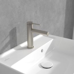 Villeroy & Boch Villeroy und Boch Loop + Friends Einhebel-Waschtischarmatur TVW10610315364 ohne Ablaufgarnitur, brushed nickel black