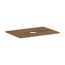 Hansgrohe Xilesa E Konsole 54275550 Ausschnitt mittig, ohne Hahnloch, 780 x 550 mm, Eiche Kaschmir