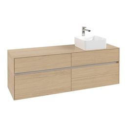 Villeroy & Boch Villeroy und Boch Collaro Waschtischunterschrank C05100VJ 160 x 54,8 x 50 cm, Waschtisch rechts, Nordic Oak