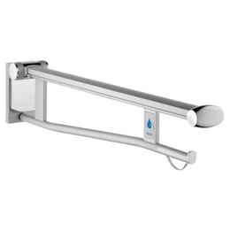 KEUCO WC St&uuml;tzklappgriff Plan Care 34903172838 850 cm, links, Aluminium silber-eloxiert/lichtgrau