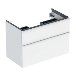 Geberit iCon Waschtisch-Unterschrank 502305011 88,8x61,5x47,6cm, 2 Schubladen, weiß/lackiert hochglänzend