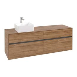 Villeroy & Boch Villeroy und Boch Collaro Waschtischunterschrank C05000RH 160x54,8x50cm, Waschtisch links, Kansas Oak