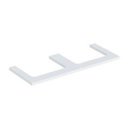 Geberit One Waschtisch-Platte 505345002 120 x 3 x 47 cm, wei&szlig;/lackiert matt, Ausschnitt zweifach