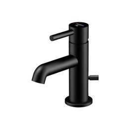 Steinberg Serie 100 Waschtischarmatur 1001055S Ausladung 98mm, mit Ablaufgarnitur 1 1/4", Matt Black