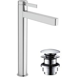 Hansgrohe Finoris 260 Waschtischarmatur 76070000 f&uuml;r Waschsch&uuml;sseln, Push-Open, chrom