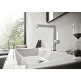 Hansgrohe Finoris 230 Waschtischarmatur 76060000 mit Schwenkauslauf und Push-Open Ablaufgarnitur, chrom