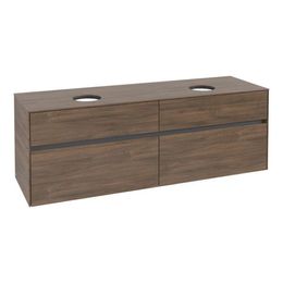 Villeroy & Boch Villeroy und Boch Collaro Waschtischunterschrank C05200VH 160 x 54,8 x 50 cm, f&uuml;r 2 Waschtische, Arizona Oak