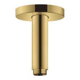 Hansgrohe S Deckenanschluss 27393990 100mm, polished gold optic, DN 15, runde Rosette