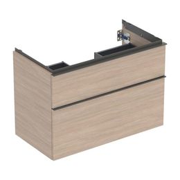 Geberit iCon Waschtisch-Unterschrank 502305JH1 88,8x61,5x47,6cm, 2 Schubladen, Eiche/Griff lava matt