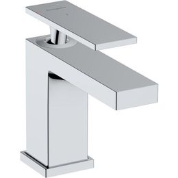 Hansgrohe Tecturis E Waschtischarmatur 73004000 Ausladung 122mm, mit Zugstangen-Ablaufgarnitur, chrom