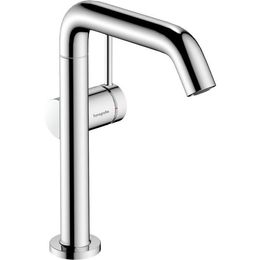 Hansgrohe Tecturis S Waschtischarmatur 73364000 Ausladung 210mm, mit Schwenkauslauf und Push-Open-Ablaufgarnitur, chrom