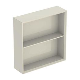 Geberit iCon Regal 502323JL1 45x46,7x13,2cm, quadratisch, sand grau/lackiert hochgl&auml;nzend