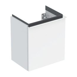 Geberit iCon Handwaschbecken-Unterschrank 502301012 37x41,5x27,9cm, 1 T&uuml;r, Anschlag links, wei&szlig; hochgl&auml;nzend, Griff glanzverchromt