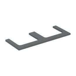 Geberit One Waschtisch-Platte 505345003 120 x 3 x 47 cm, lava/lackiert matt, Ausschnitt zweifach