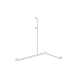 HEWI System 900 Duschhandlauf 900.35M33260VH 1250 x 765 x 765 mm, Ausf&uuml;hrung rechts, wei&szlig; tiefmatt