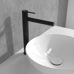 Villeroy & Boch Villeroy und Boch Loop + Friends Einhebel-Waschtischarmatur TVW106106153K5 erh&ouml;ht, ohne Ablaufgarnitur, matt black