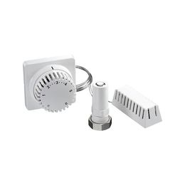 Oventrop Uni FH Thermostat 1012396 7-28 GradC, Nullstellung, wei&szlig;, mit Fernf&uuml;hler, Kapillarrohr 5 m
