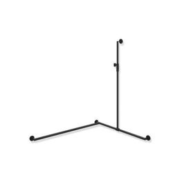 HEWI System 900 Duschhandlauf 900.35M33960CV 1250 x 965 x 1185 mm, Ausf&uuml;hrung links, schwarz tiefmatt