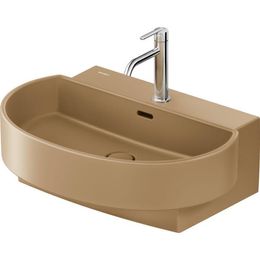 Duravit Balcoon Waschtisch 241165AM00 65 x 48 cm, Clay terra matt, mit Hahnloch, &Uuml;berlauf, Hahnlochbank