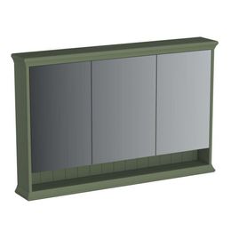 Vitra Valarte LED-Spiegelschrank 65807 118x17x76cm, 3 Spiegelt&uuml;ren, Korpus Vintage gr&uuml;n, lackiert
