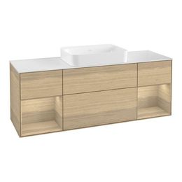 Villeroy & Boch Villeroy und Boch Finion Waschtischunterschrank G741PCPC 160x60,3x50,1cm, Regale Oak Veneer, Oak Veneer