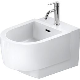 Duravit Balcoon Wand-Bidet 272615AA00 37x54cm, mit Hahnloch, Überlauf, weiß Hochglanz