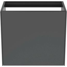 Ideal Standard Conca Waschtisch-Unterschrank T3991Y2 ohne Waschtisch-Platte, 1 Auszug, 60 x 37 x 54 cm, Anthrazit matt lackiert