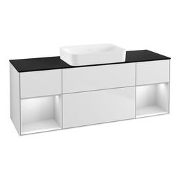 Villeroy & Boch Villeroy und Boch Finion Waschtischunterschrank G742MTMT 160x60,3x50,1cm, Regale White matt lacquer, White matt lacquer