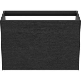 Ideal Standard Conca Waschtisch-Unterschrank T3994Y4 ohne Waschtisch-Platte, 1 Auszug, 80 x 37 x 54 cm, Eiche geflammt Furnier