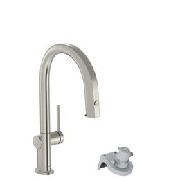 Hansgrohe Aqittura M91 Küchenarmatur 76803800 Ausziehauslauf, 1jet, Edelstahl Finish