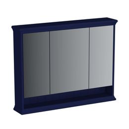 Vitra Valarte LED-Spiegelschrank 65794 98x17x76cm, 3 Spiegelt&uuml;ren, Korpus stahlblau, lackiert