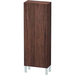 Duravit L-Cube Halbhochschrank LC1169R2121 50x24,3x132cm, T&uuml;r rechts, nussbaum dunkel